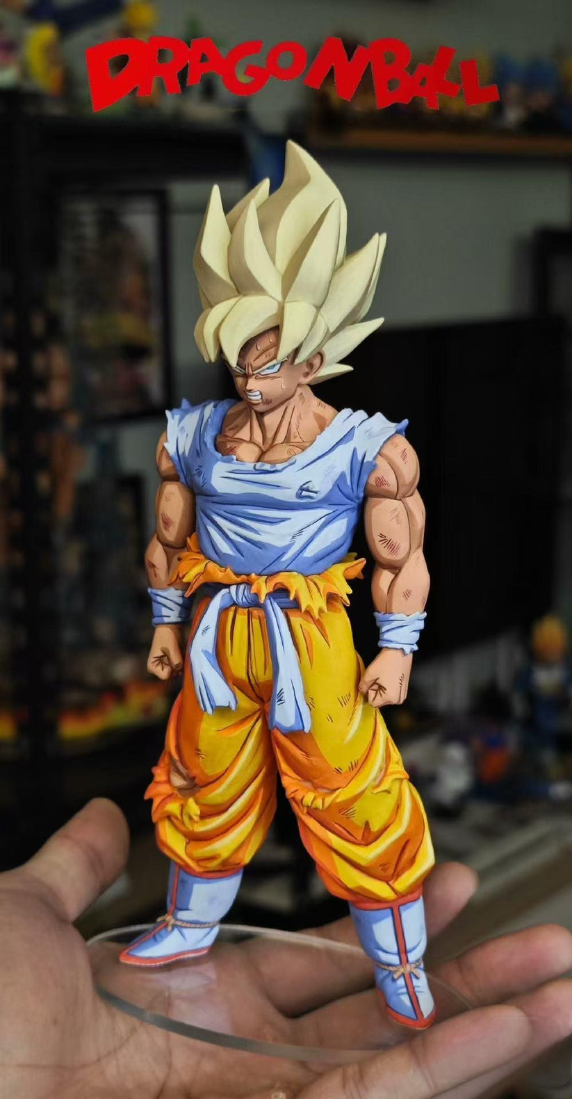 2d comic color comic dragonball figure repaint-goku-realistic style ...