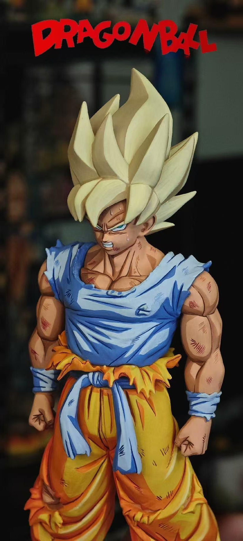 2d comic color comic dragonball figure repaint-goku-realistic style ...