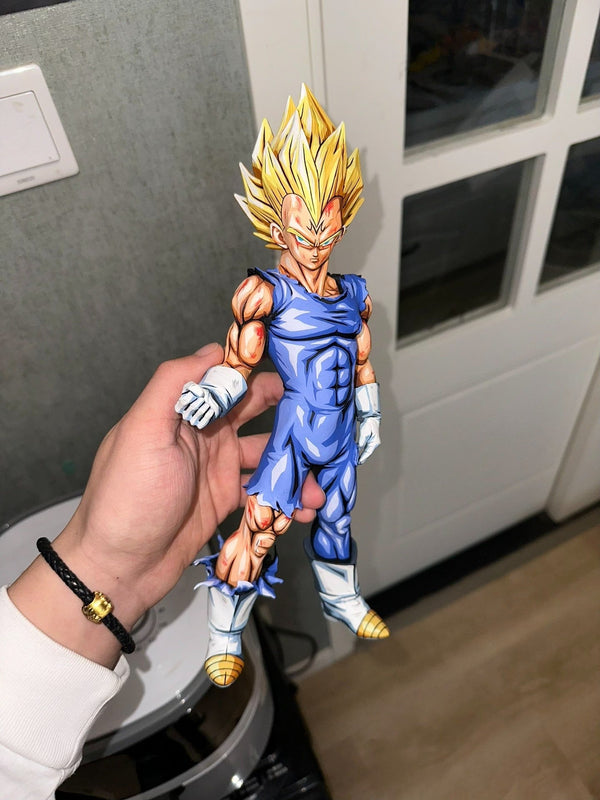 2d comic color dragon ball figure repaint-vegeta-Majin – Lyk Repaint