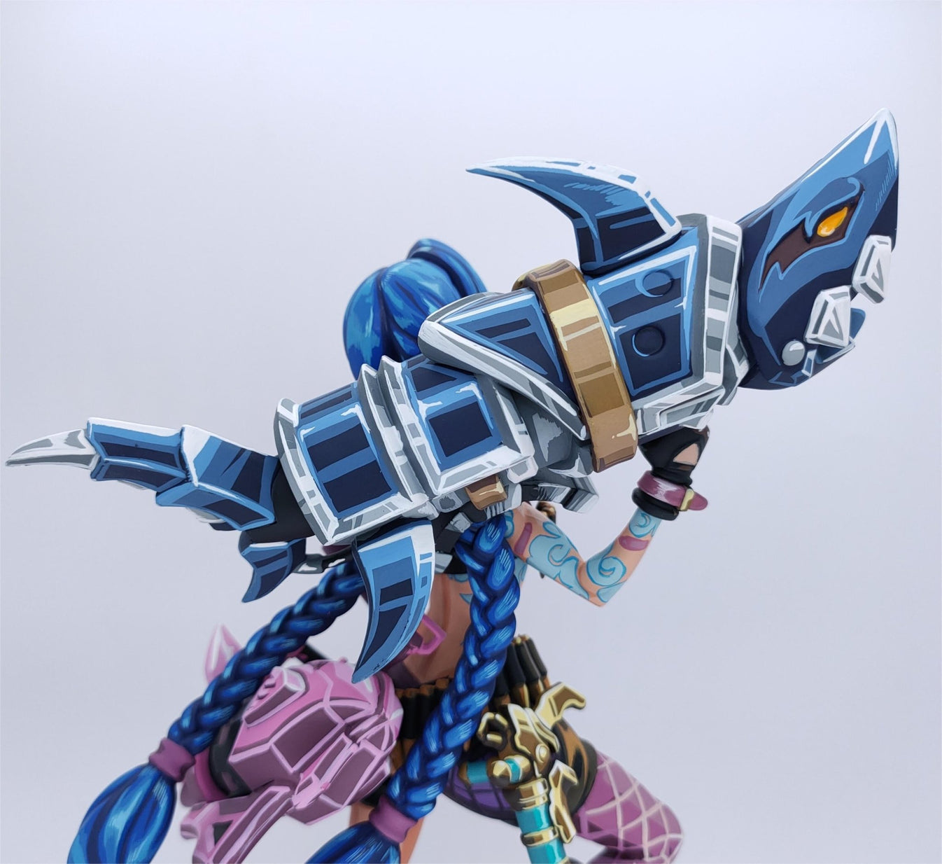 2d comic color League of Legends figure repaint-Jinx – Lyk Repaint