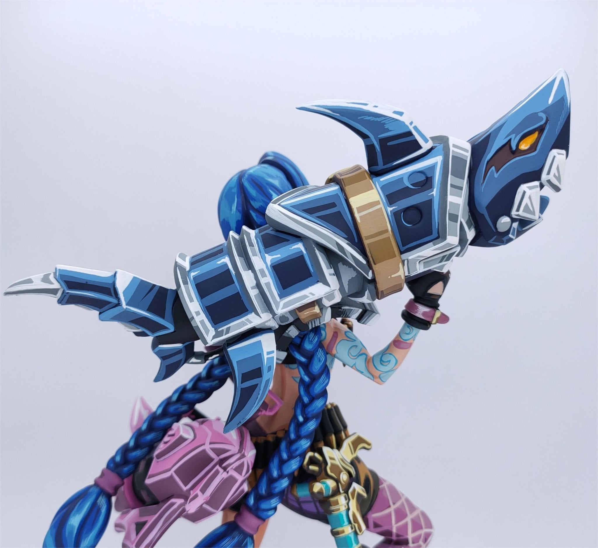 2d comic color League of Legends figure repaint-Jinx – Lyk Repaint