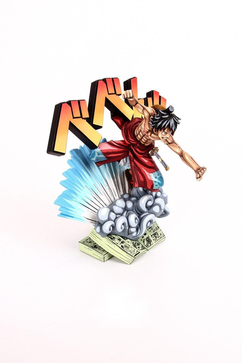 2d comic color one piece figure repaint-luffy stand – Lyk Repaint