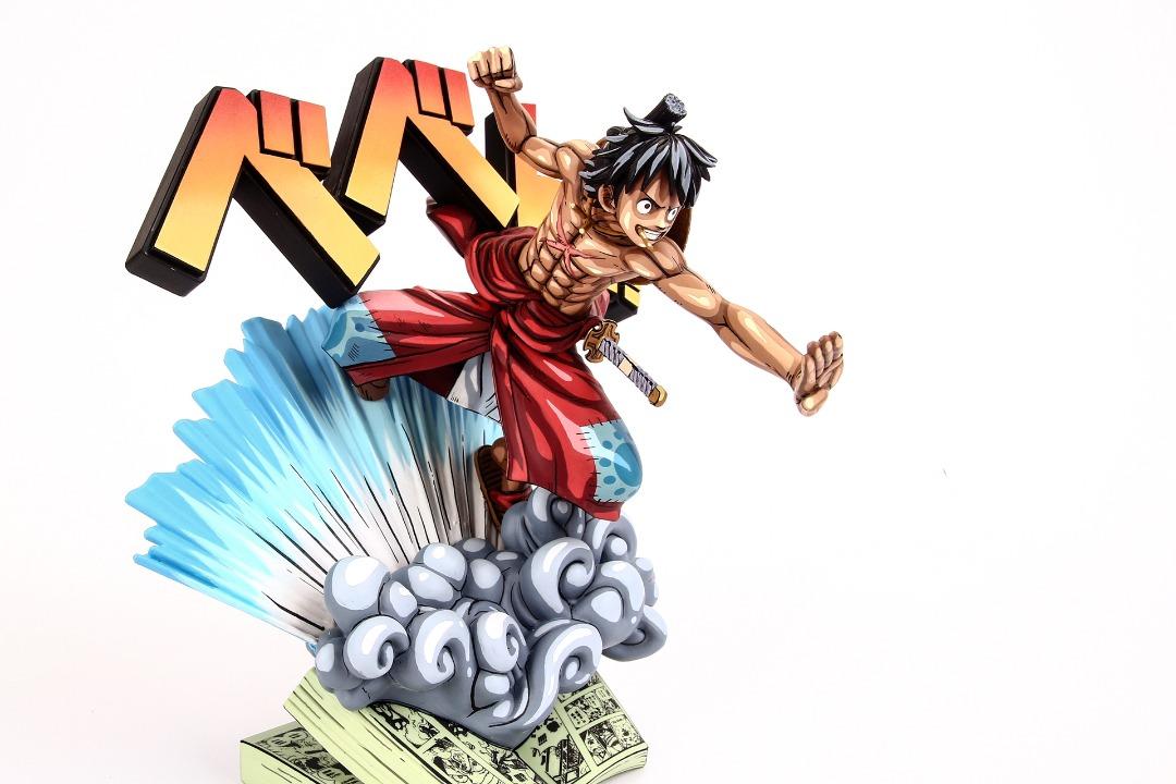 2d comic color one piece figure repaint-luffy stand – Lyk Repaint