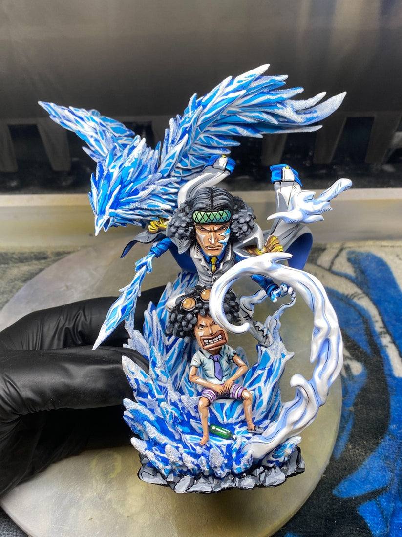 2d comic color one piece figure repaint-Three Great Admirals of one pi ...