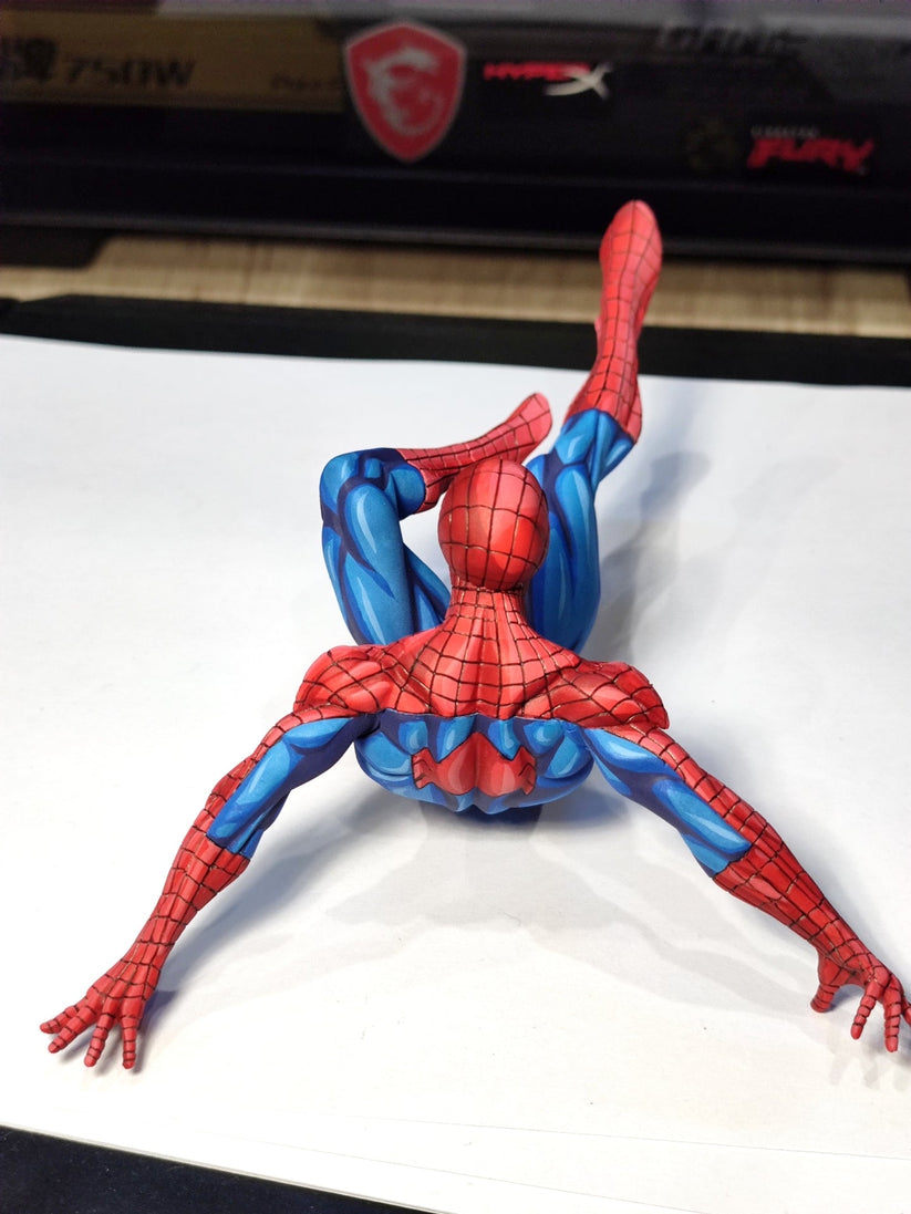 2d comic color spiderman figure repaint – Lyk Repaint