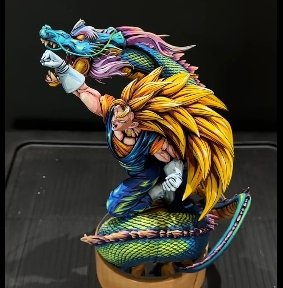 Dragonball Goku 2D Figure Repaint - Stunning Artistry – Lyk Repaint