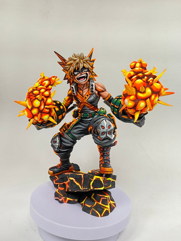 Collectible Bakugo Figure with Anime Color Coating – Lyk Repaint