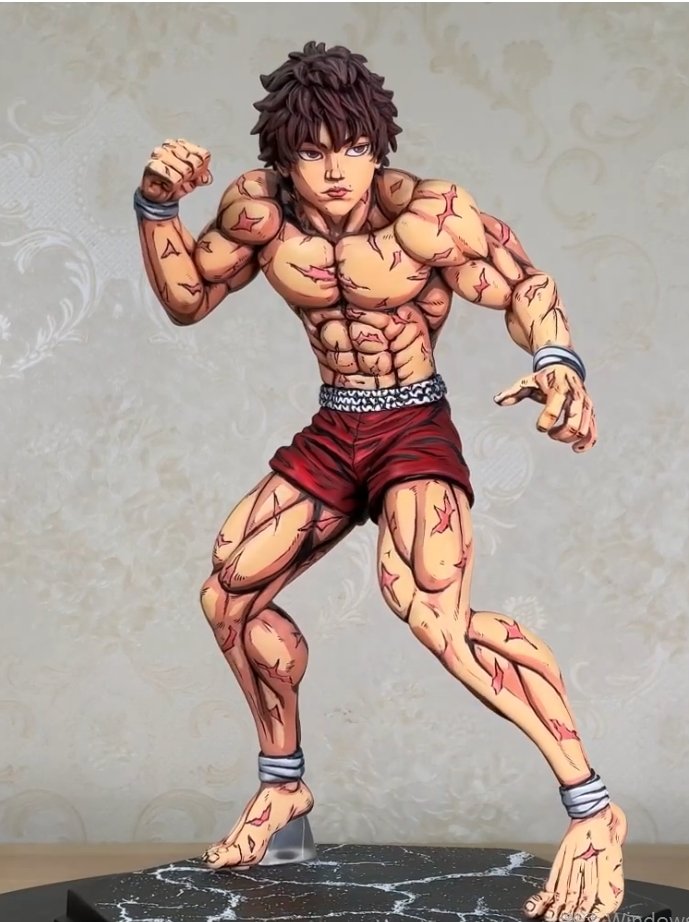 Baki Hanma Figure with Repainted 2D Comic Colors – Lyk Repaint
