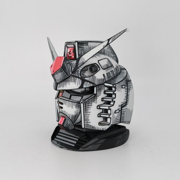 Repaint Gundam 2d gashapon head manga color gunpla – Lyk Repaint