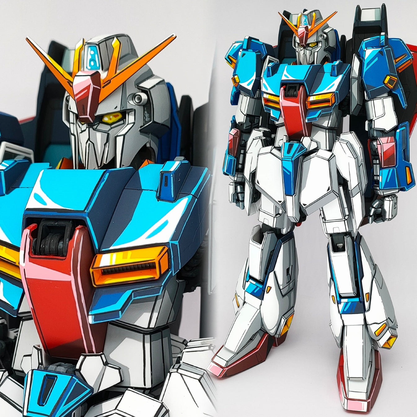 Repaint Gunpla PGZ: Manga Colored Gundam Figure – Lyk Repaint