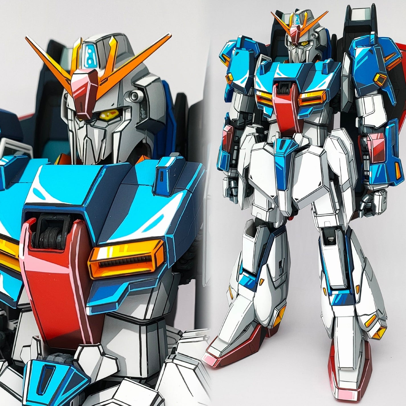 Repaint Gunpla PGZ: Manga Colored Gundam Figure – Lyk Repaint